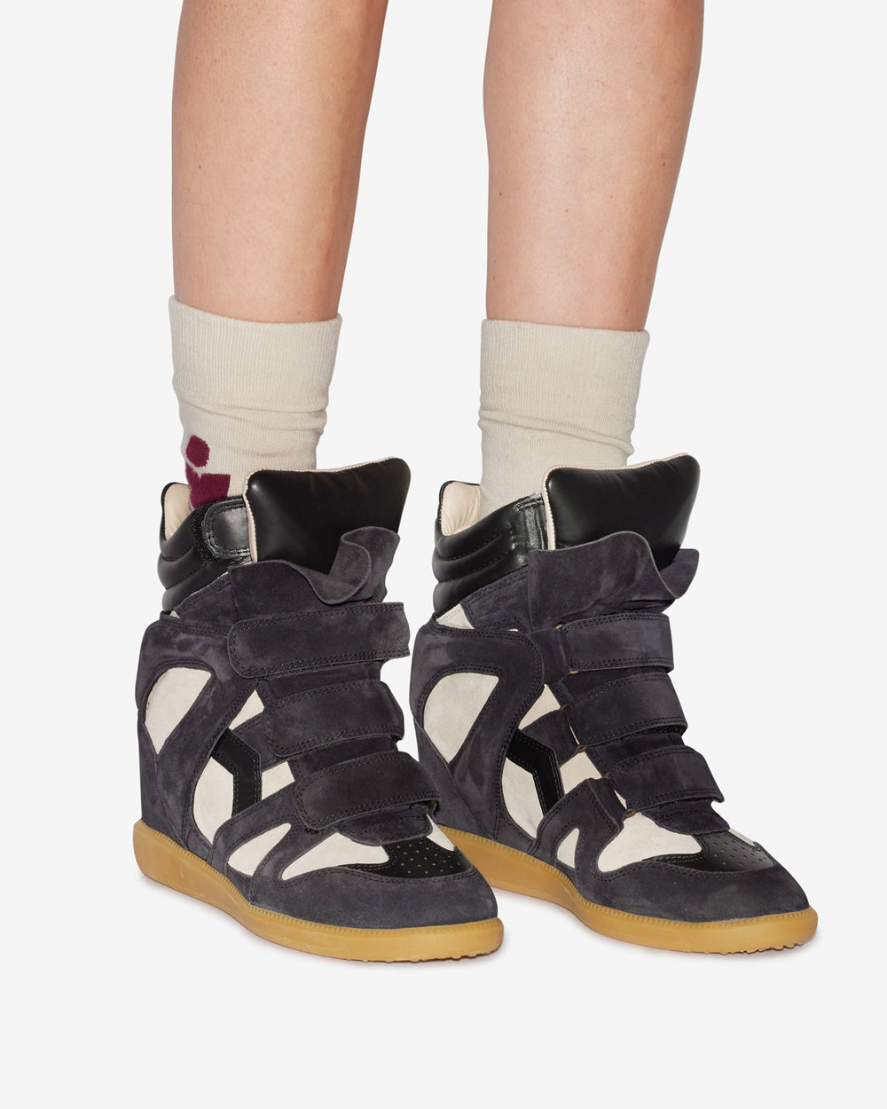 BEKETT SNEAKERS Woman Faded Black/Chalk | ISABEL MARANT Official online ...